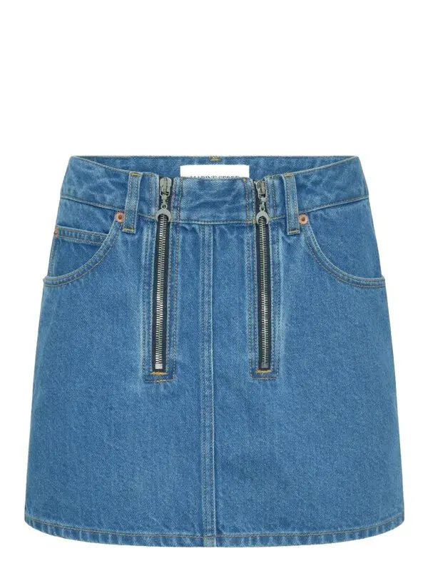 MARINE SERRE Denim Mini Skirt - Multicolor