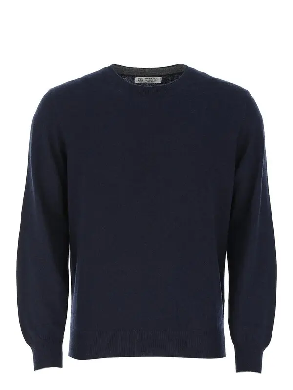 Brunello Cucinelli Crew Neck Long Sleeve Sweater - Multicolor