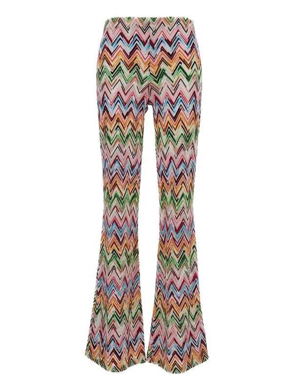 Missoni Zig Zag Pattern Flare Trousers - Multicolor