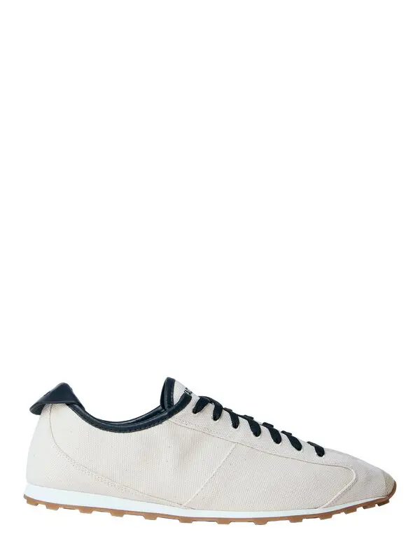 Jacquemus Les Tennis Low-top Canvas Sneakers - Cream
