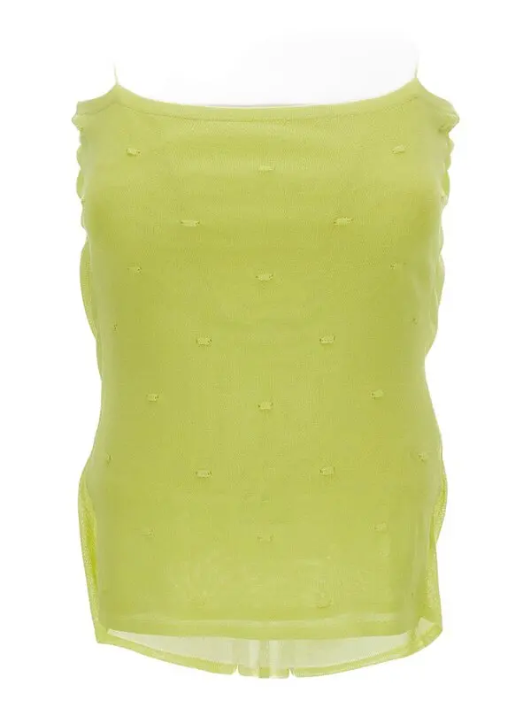 Jacquemus La Maille Plumetis Draped Tank Top - Multicolor