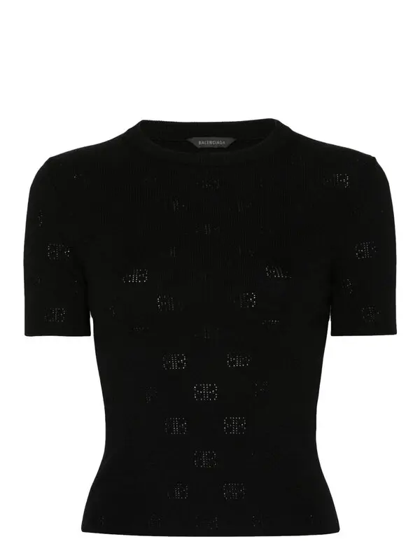 Balenciaga Open-knit Wool Top - Multicolor