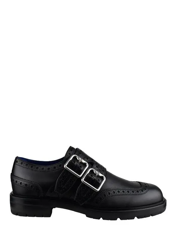 Burberry Soho Loafers With Buckle Detailing - Black