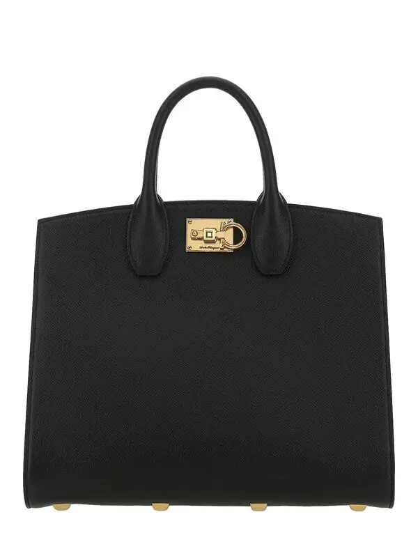 FERRAGAMO The Studio Handbag - Black