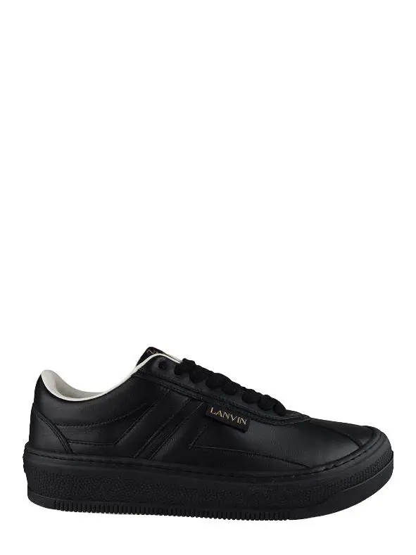 LANVIN Cash" Leather Sneakers - Black