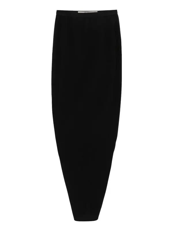 Rick Owens Soft Pillar Wool Long Skirt - Multicolor