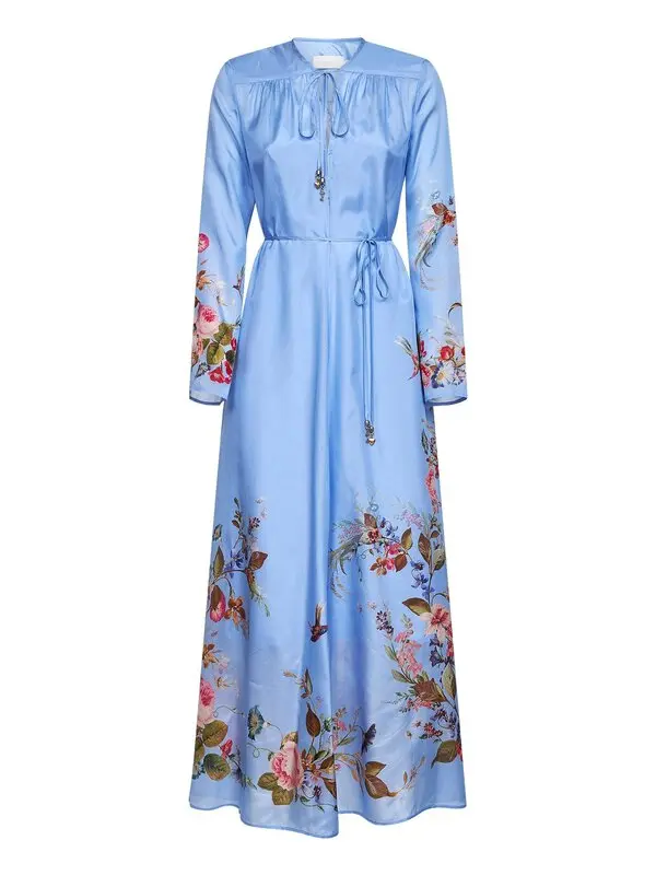 Zimmermann Floral-print Silk Maxi Dress - Multicolor