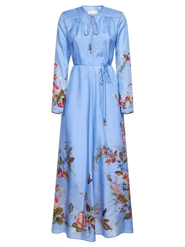 Zimmermann Floral-print Silk Maxi Dress - Multicolor