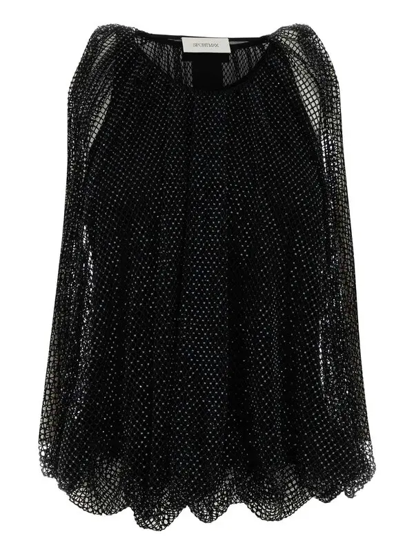 Sportmax Mesh Nodo Top - Black