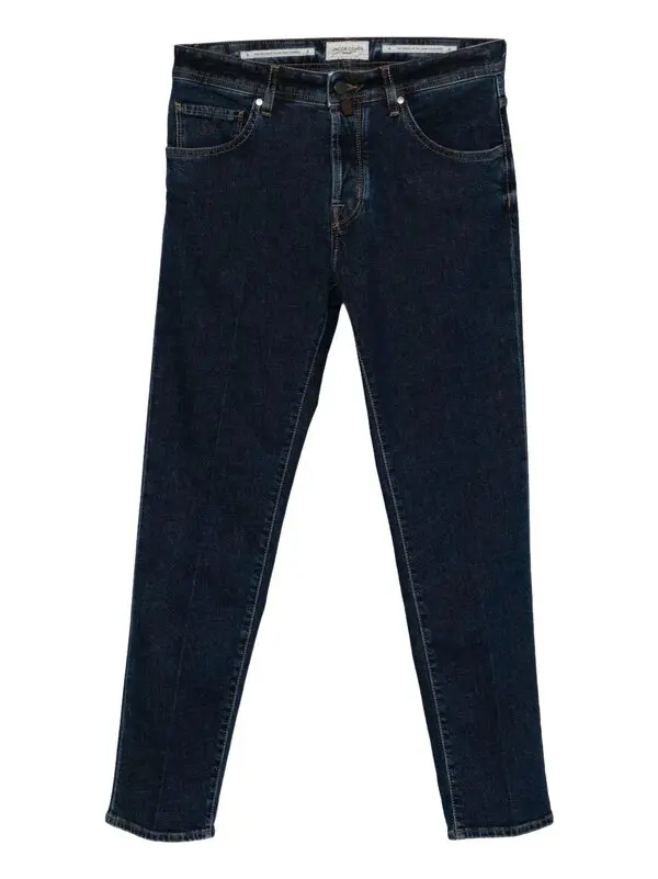 Jacob Cohen Slim Fit Cropped Denim Jeans - Multicolor