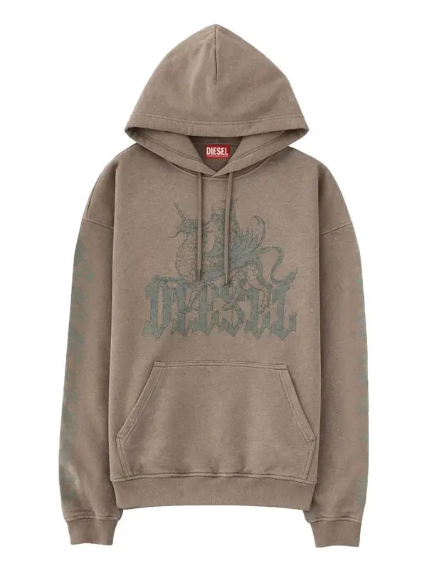 DIESEL® Felpa Con Logo - Brown