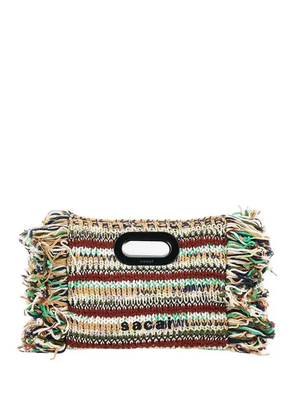 Sacai Mix Knit Shopper Bag Small - Multicolor