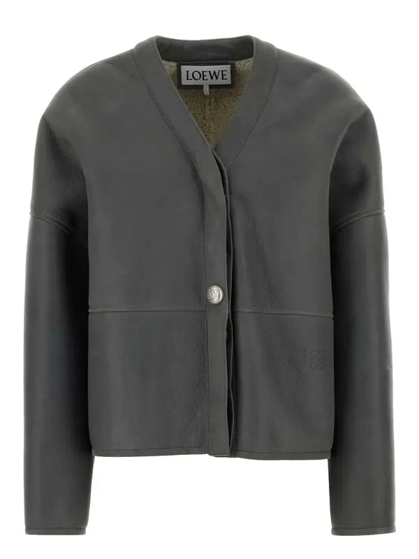 Loewe Shearling Jacket - Gray