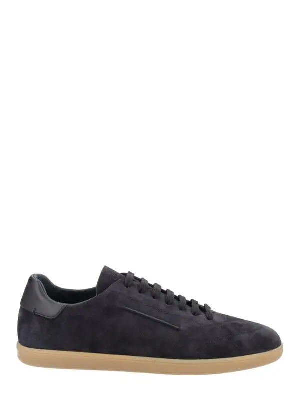 Zegna 232 Calf Leather Sneakers - Black