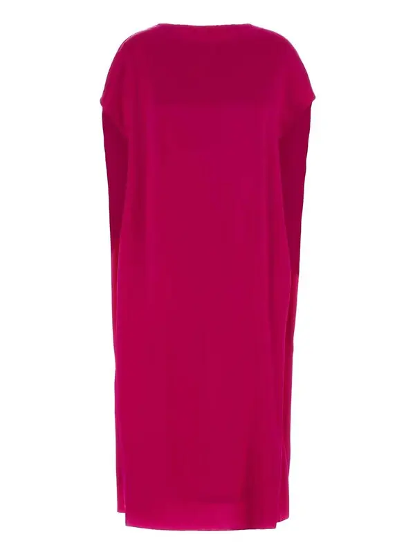 Dries Van Noten Fuchsia Satin Diria Dress - Pink