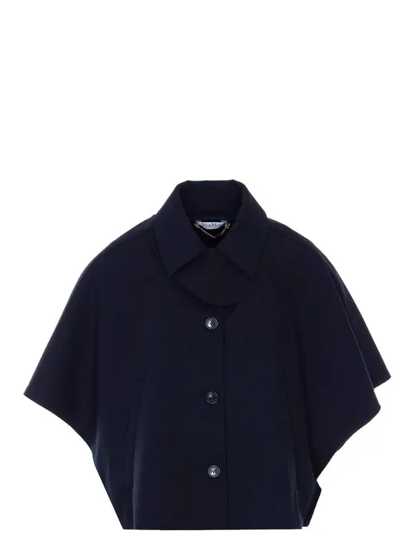 Max Mara Paggio Drip-proof Gabardine Hood - Blue