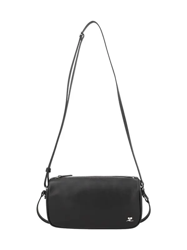 COURREGES Borsa Three Sixty Small Shoulder Bag - Black