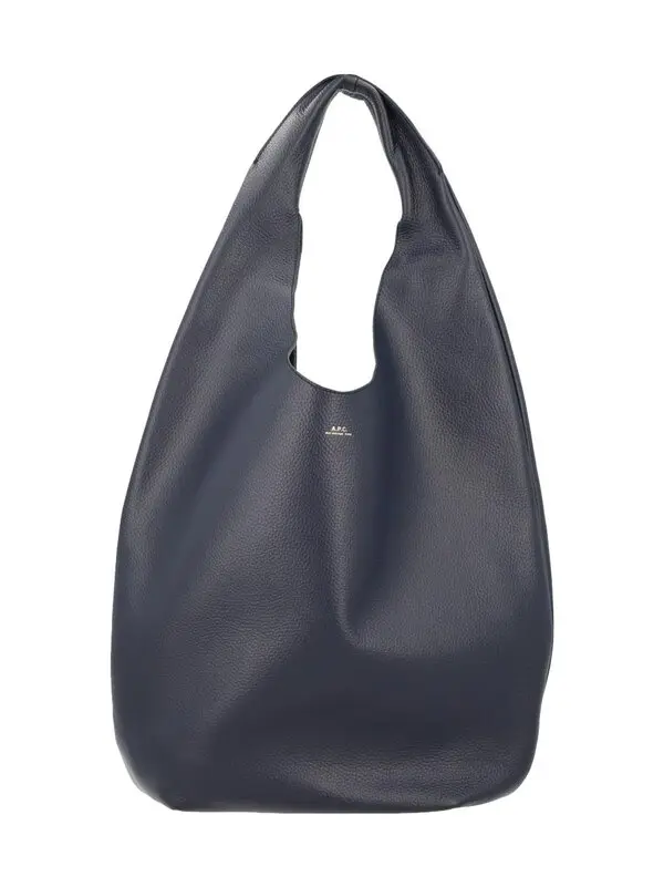 A.p.c. Textured Leather Tote - Blue