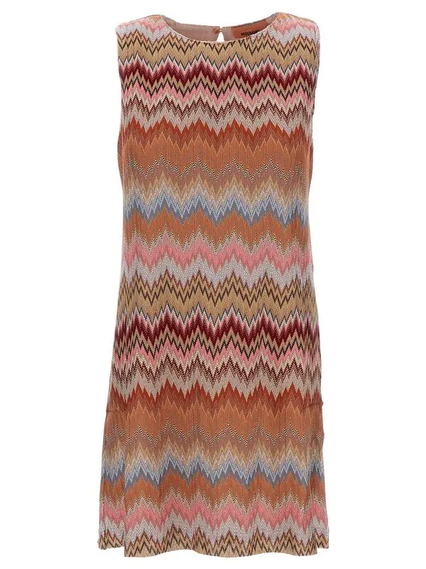Missoni Sleeveless Crew-neck Mini Dress - Multicolor