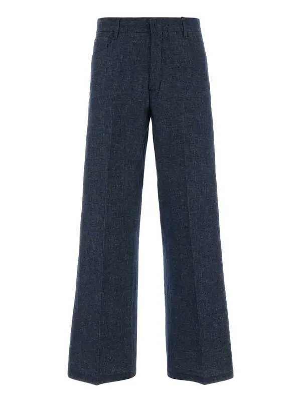 Max Mara Abete Chambray Trousers - Blue
