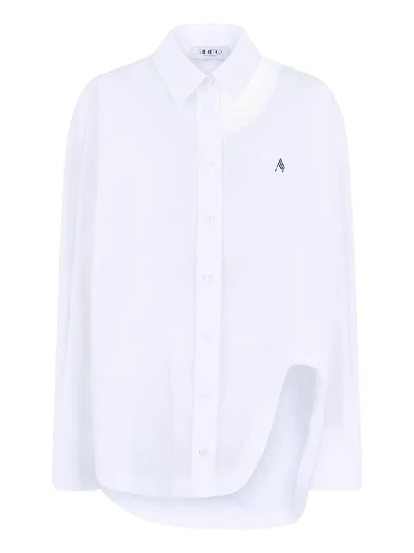 Attico Shirt With Side Slit - Multicolor
