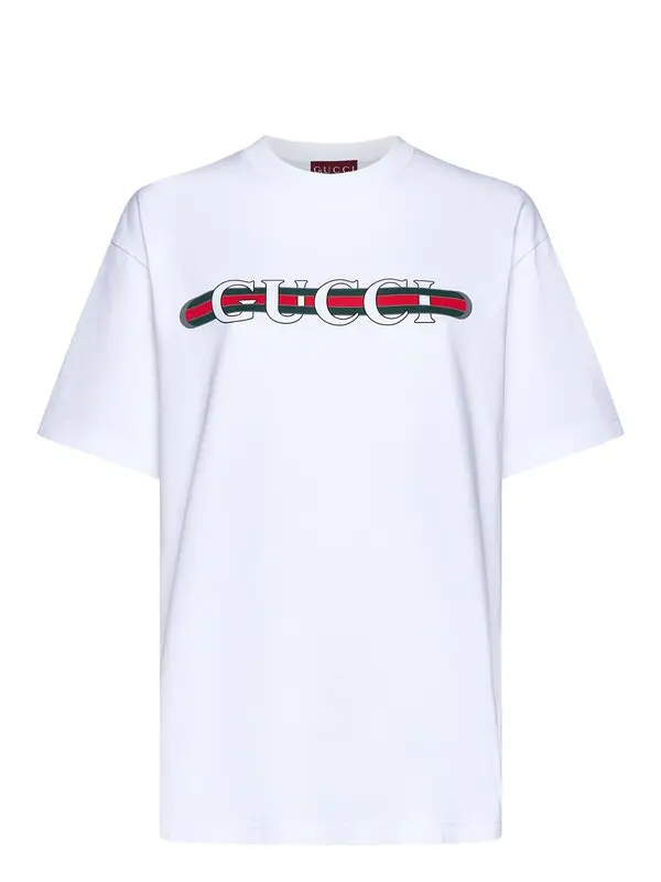 Gucci Printed Cotton Jersey T-shirt - Multicolor