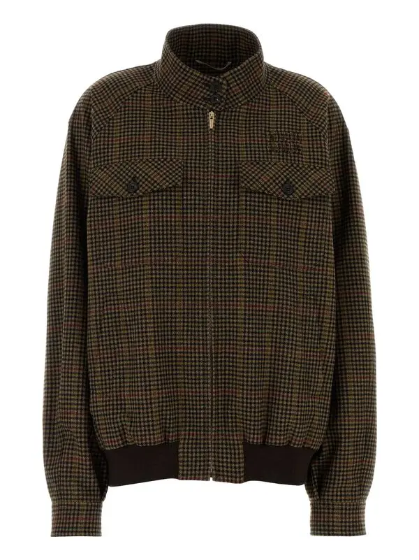 Miu Miu Embroidered Wool Jacket - Multicolor