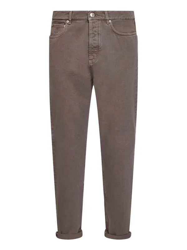 Brunello Cucinelli Garment-dyed Denim Iconic Fit Jeans - Multicolor
