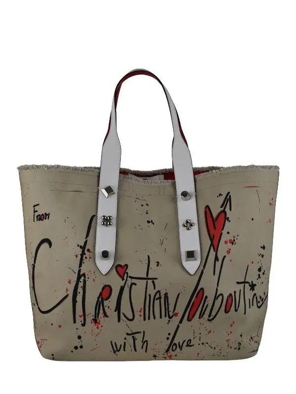CHRISTIAN LOUBOUTIN Frangibus Tote Bag - Cream