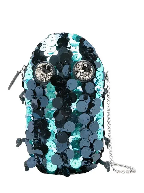 ANYA HINDMARCH Mini Sequined Bag - Blue