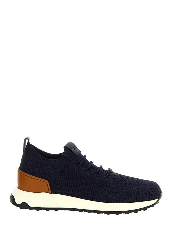 TOD'S Socks' Sneakers With Calf Leather Inserts - Blue