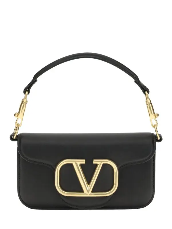 Valentino Garavani Locò Shoulder Bag With Vlogo Signature - Black