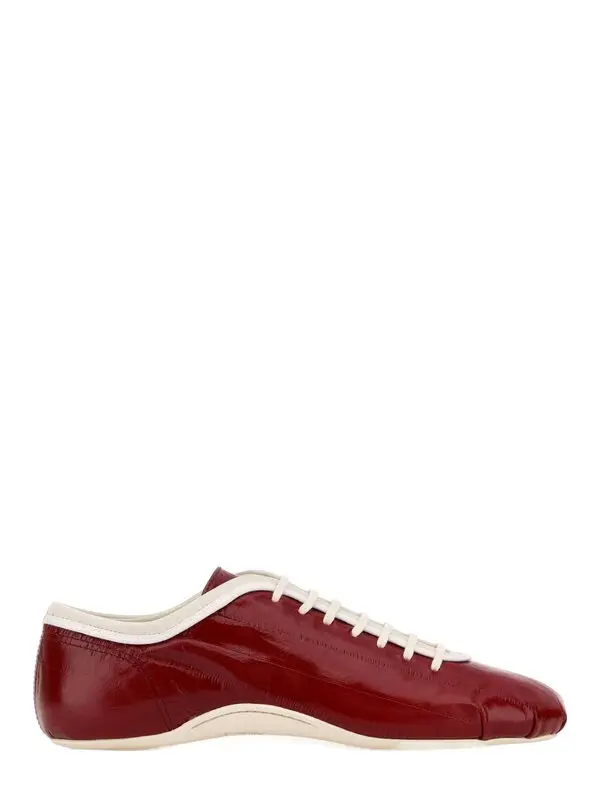 Dries Van Noten Leather Sneakers - Red