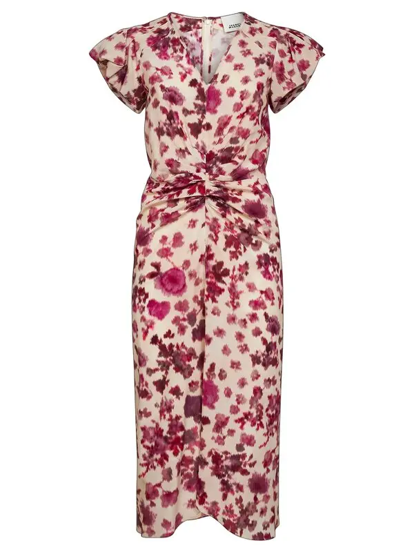 Isabel Marant Étoile Printed Stretch Silk Midi Dress - Multicolor