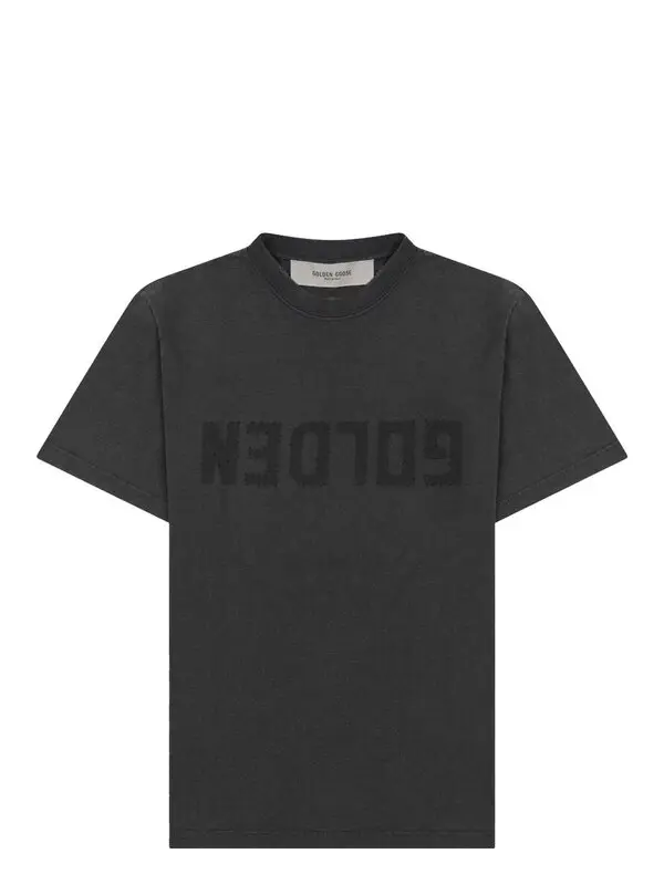GOLDEN GOOSE Distressed Logo T-shirt - Multicolor