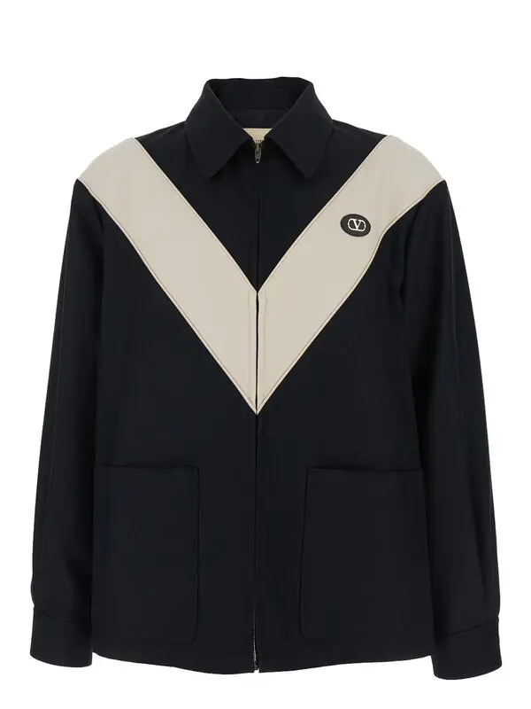 Valentino Garavani Jacket With Contrast Details - Multicolor