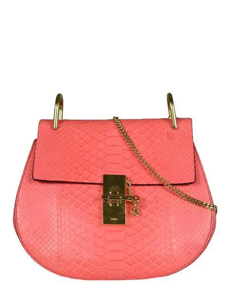 Chloé Drew Shoulder Bag - Pink