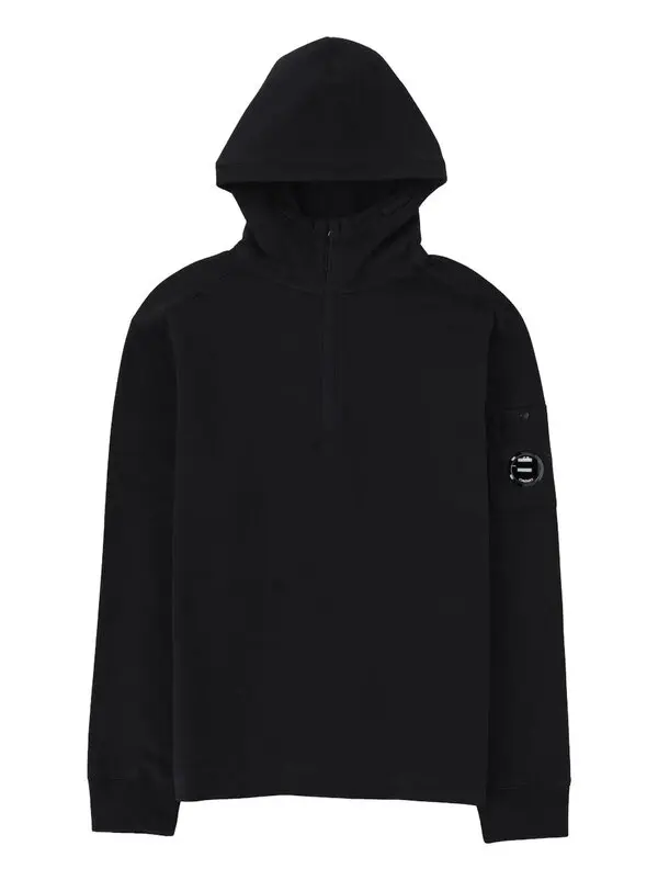 C.P. COMPANY Hooded Pullover Sweatshirt - Black