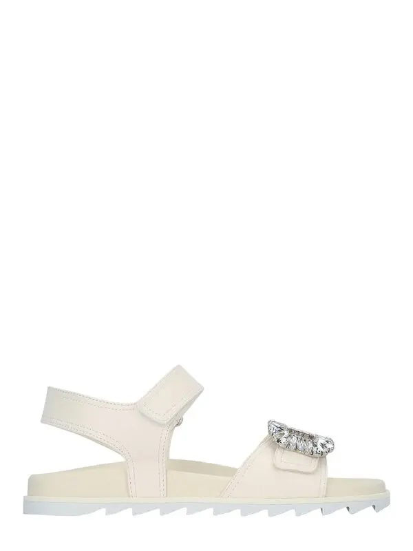 ROGER VIVIER Slidy Viv Strass Sandal - Multicolor