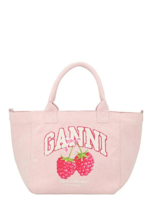 GANNI Raspberry Small Tote Bag - Pink