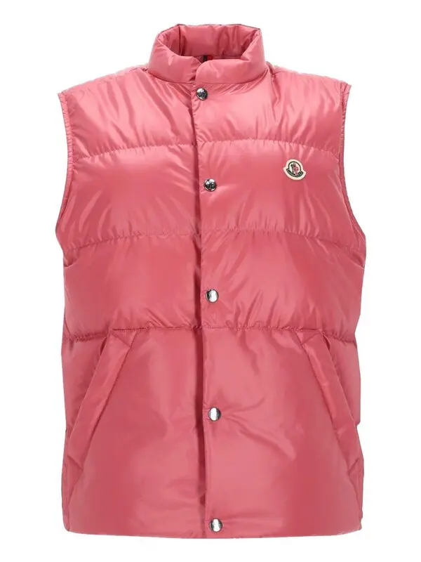 Moncler Restigo Gilet With Logo - Pink