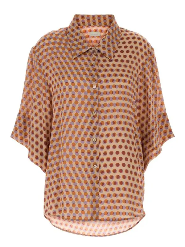 Dries Van Noten Printed Satin Shirt - Multicolor