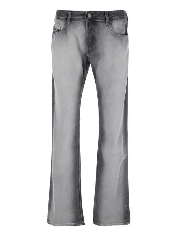 DIESEL® Gray Five-pocket Relaxed Fit Jeans With Faded Effect - Multicolor