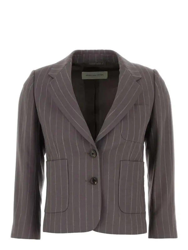 Dries Van Noten Embroidered Wool Blend Bamide Blazer - Multicolor