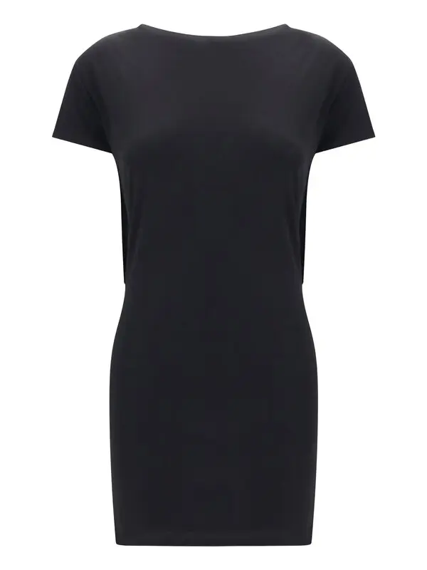 Jacquemus Mistral Dress In Viscose Jersey - Black