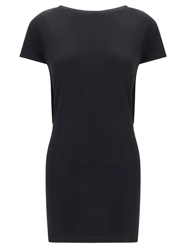 Jacquemus Mistral Dress In Viscose Jersey - Black