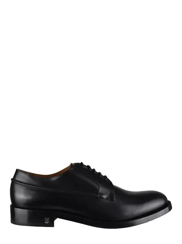 Burberry Patent Leather Derby Shoes - Black