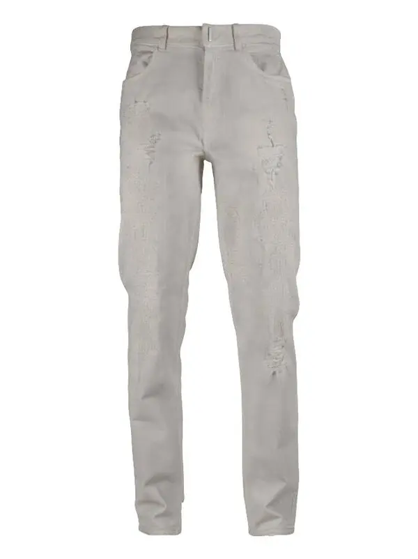 Givenchy Slim-fit Jeans With Ripped Detailing - White