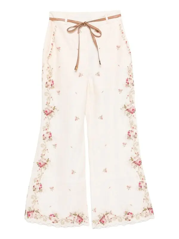 Zimmermann Patience Linen Trousers - Multicolor