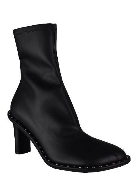 Stella McCartney Ryder Sock Boots With Silver Stud Detailing - Black